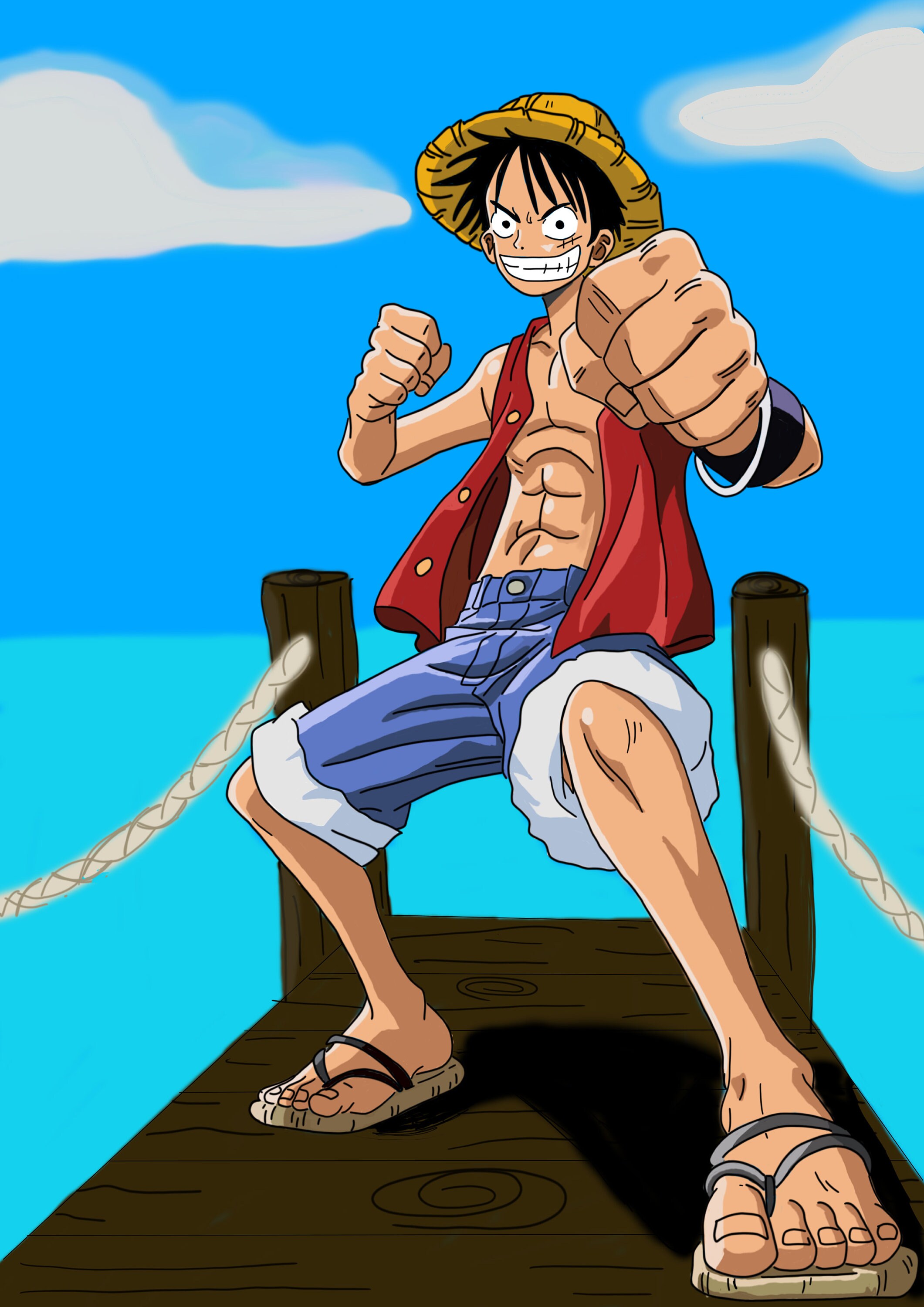 Luffy Poster - Etsy
