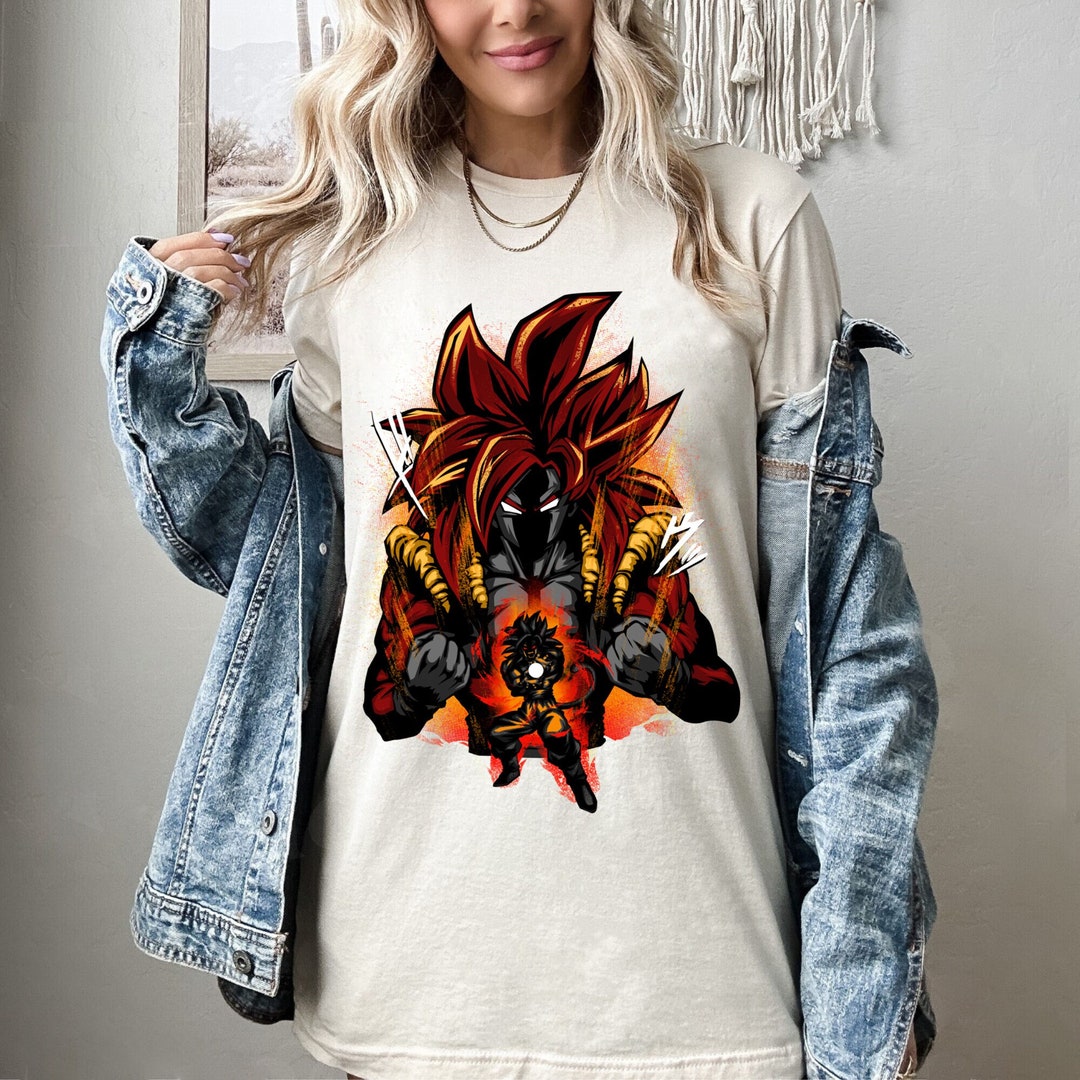 Goku Ssj4 Super Anime Shirt Ssj4 Anime Lovers Shirt Anime - Etsy