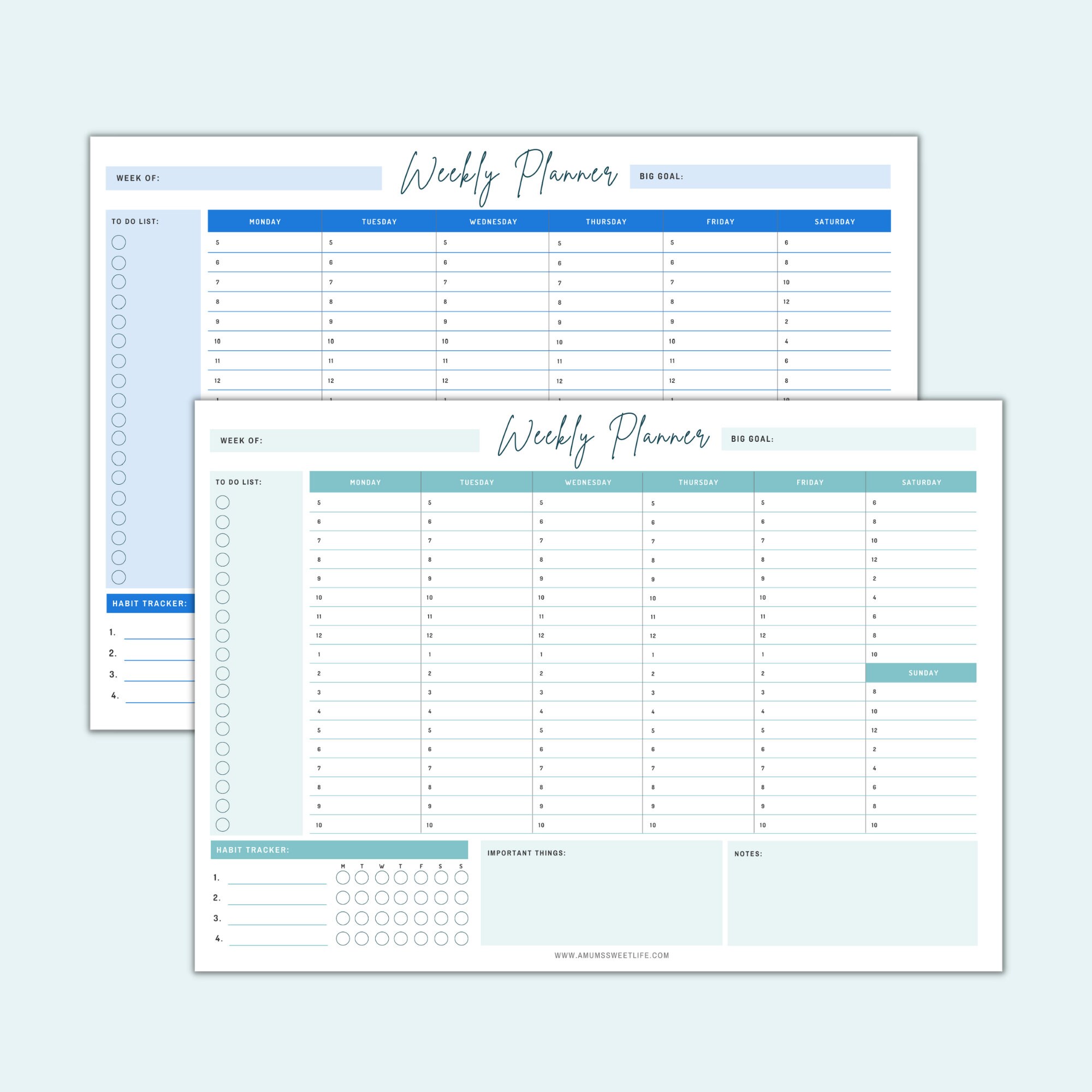 Weekly Planner Printable, Organisation, Plan Your Week, Weekly Planning ...