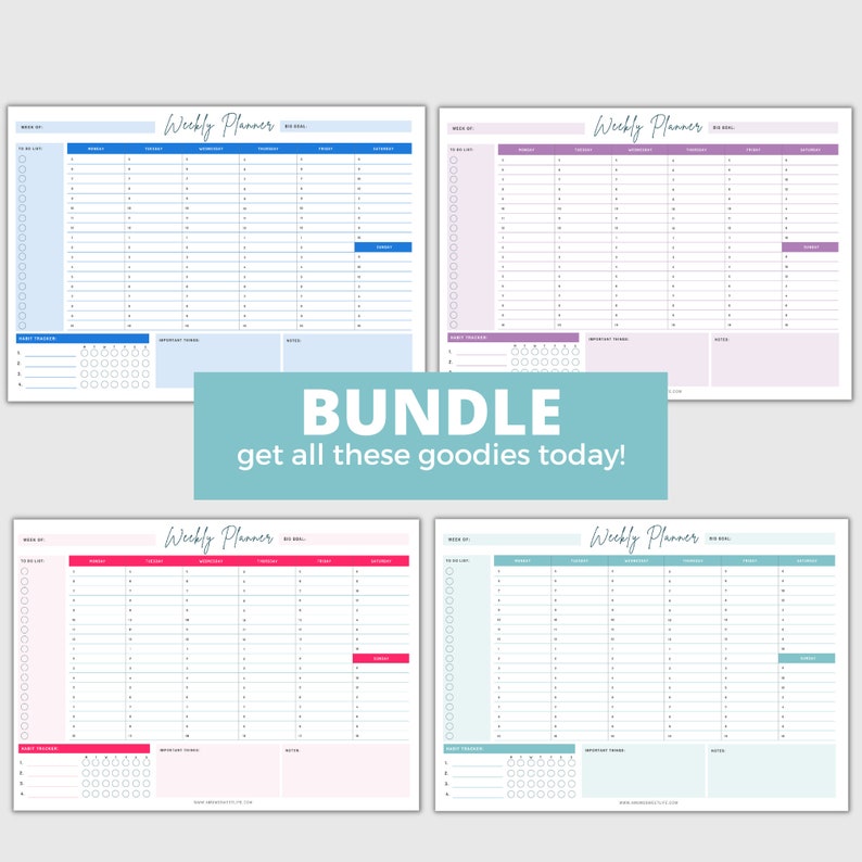 Weekly Planner Printable, Organisation, Plan Your Week, Weekly Planning ...
