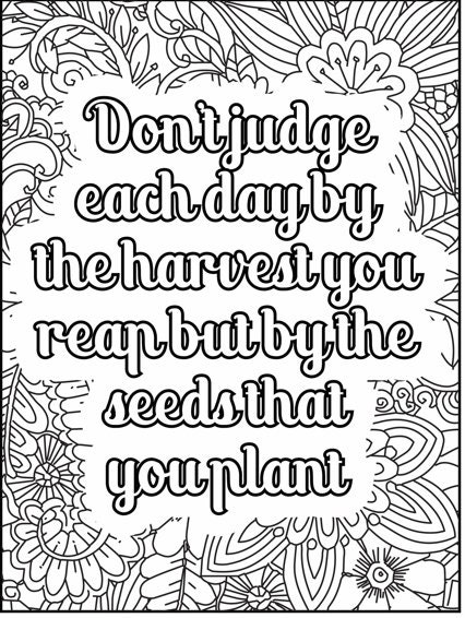 200 MOTIVATIONAL COLOURING PAGES - Etsy