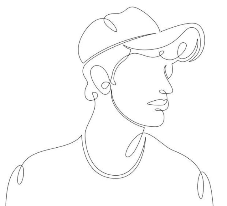 Portrait of a Young Man in a Hat, Hat, Baseball Cap - Etsy