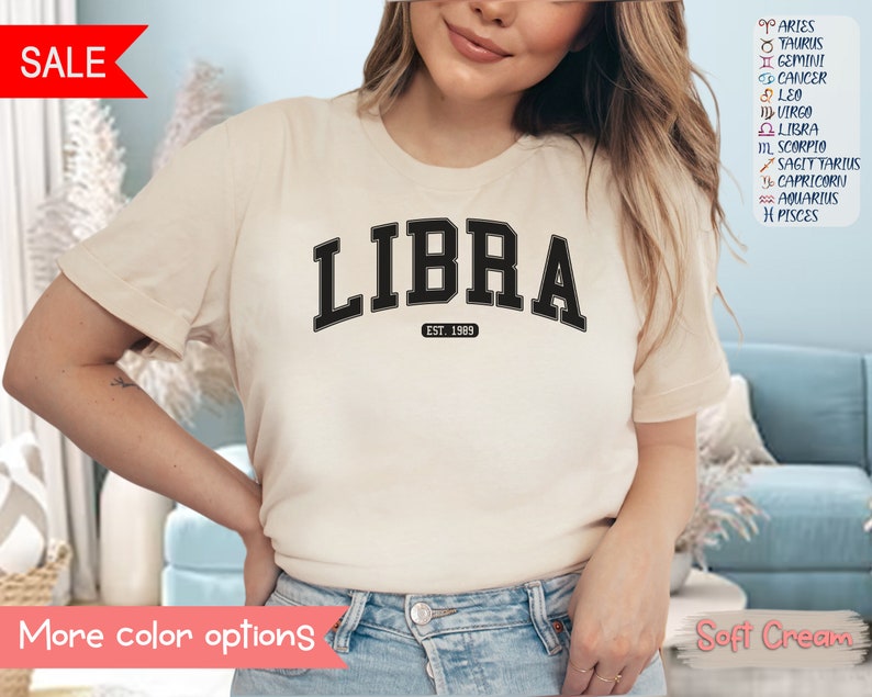 Custom Libra Shirt Zodiac Sign Astrology Gift Horoscope Shirt Libra ...