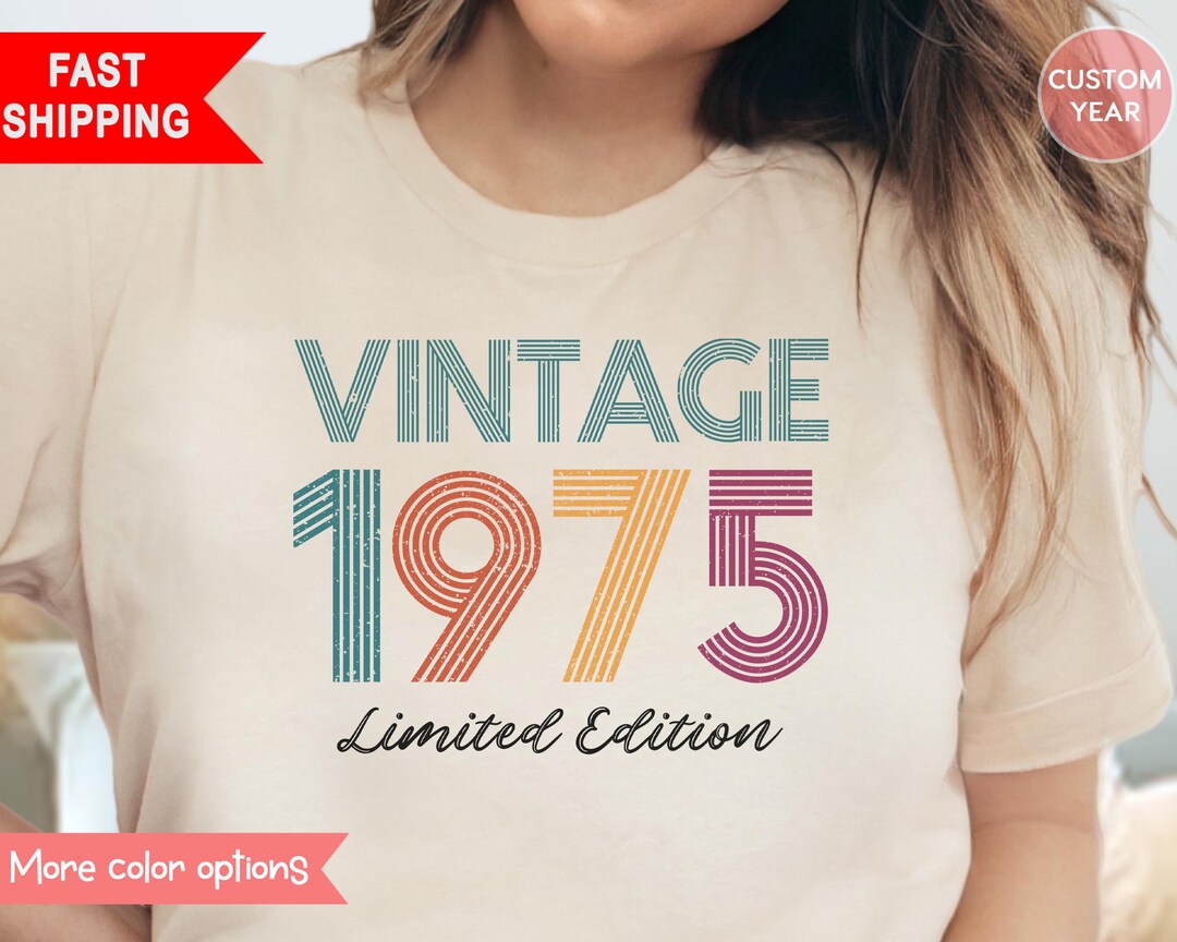 1975 Shirt Limited Edition 1975 Tshirt 40th Birthday Women 40th ...