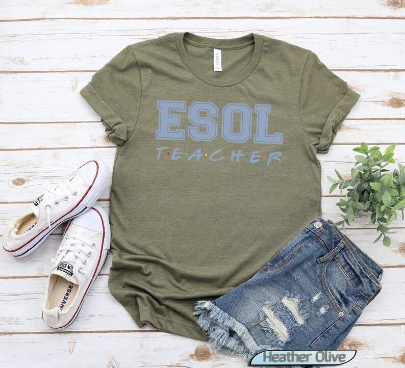 ESOL Teacher Shirt, Esl Teacher Shirt, English Teacher Tshirt, ESL ...