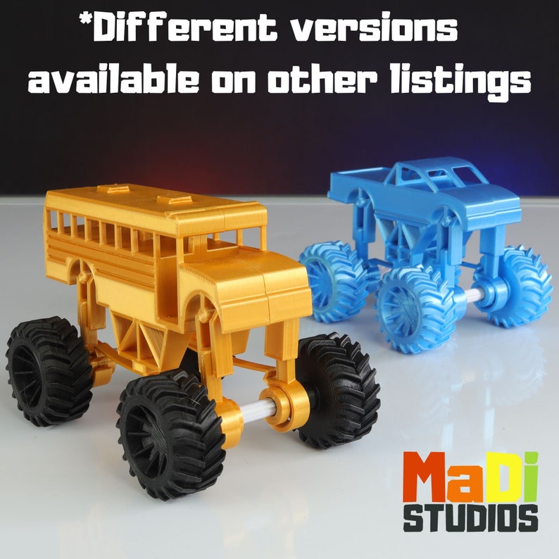 Monster Truck Race Car STL File for 3D Printing - Etsy