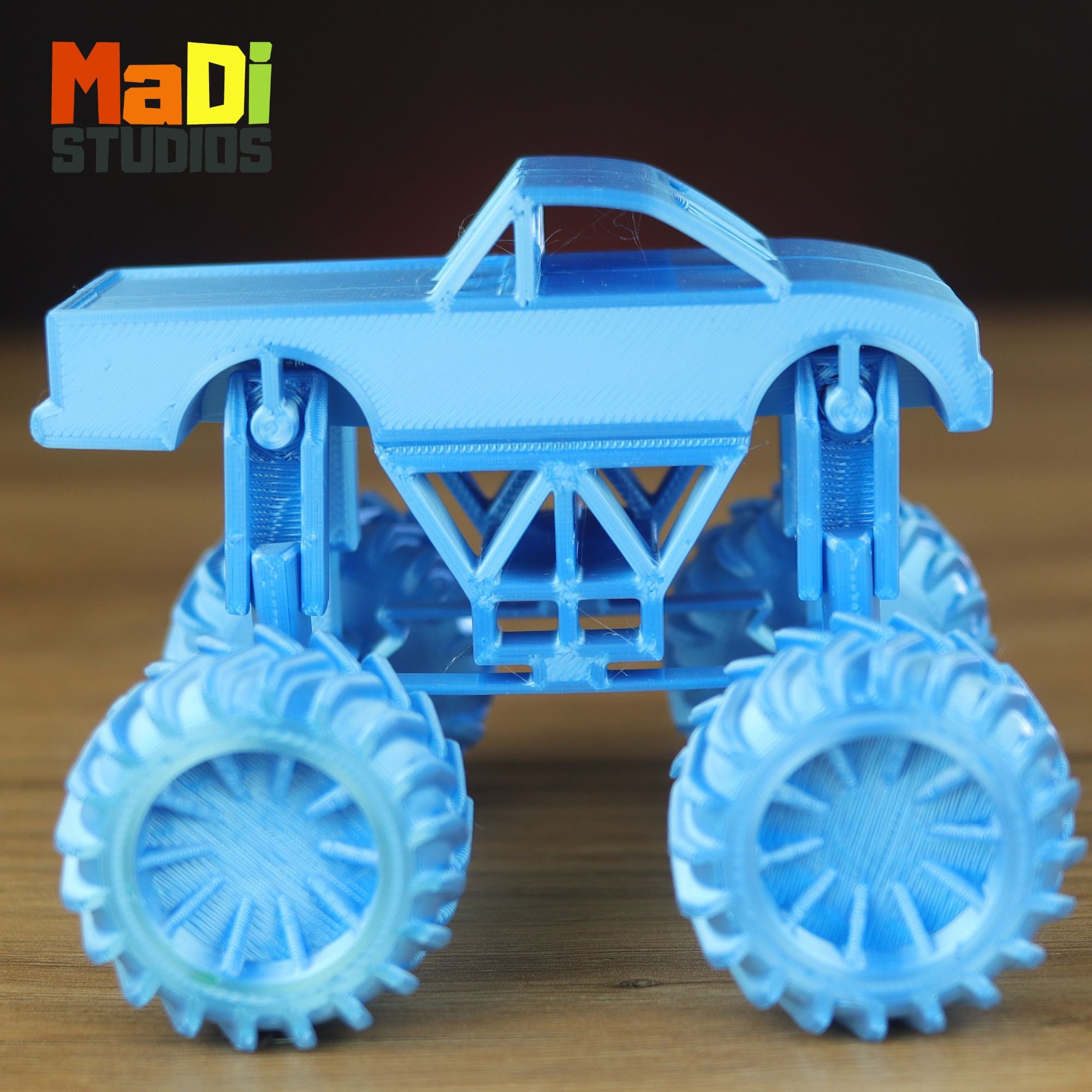 Monster Truck Pick-up STL File for 3D Printing - Etsy