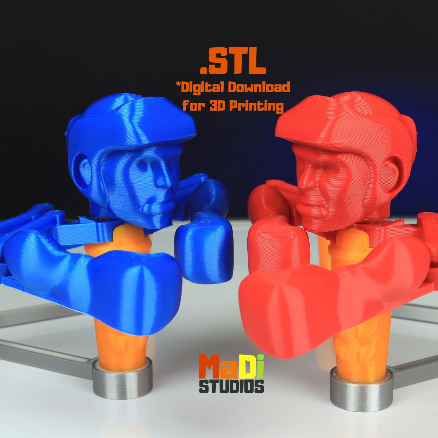 3D Printer STL File for 3D Printing, Boxing Game 3D Print STL Files for ...