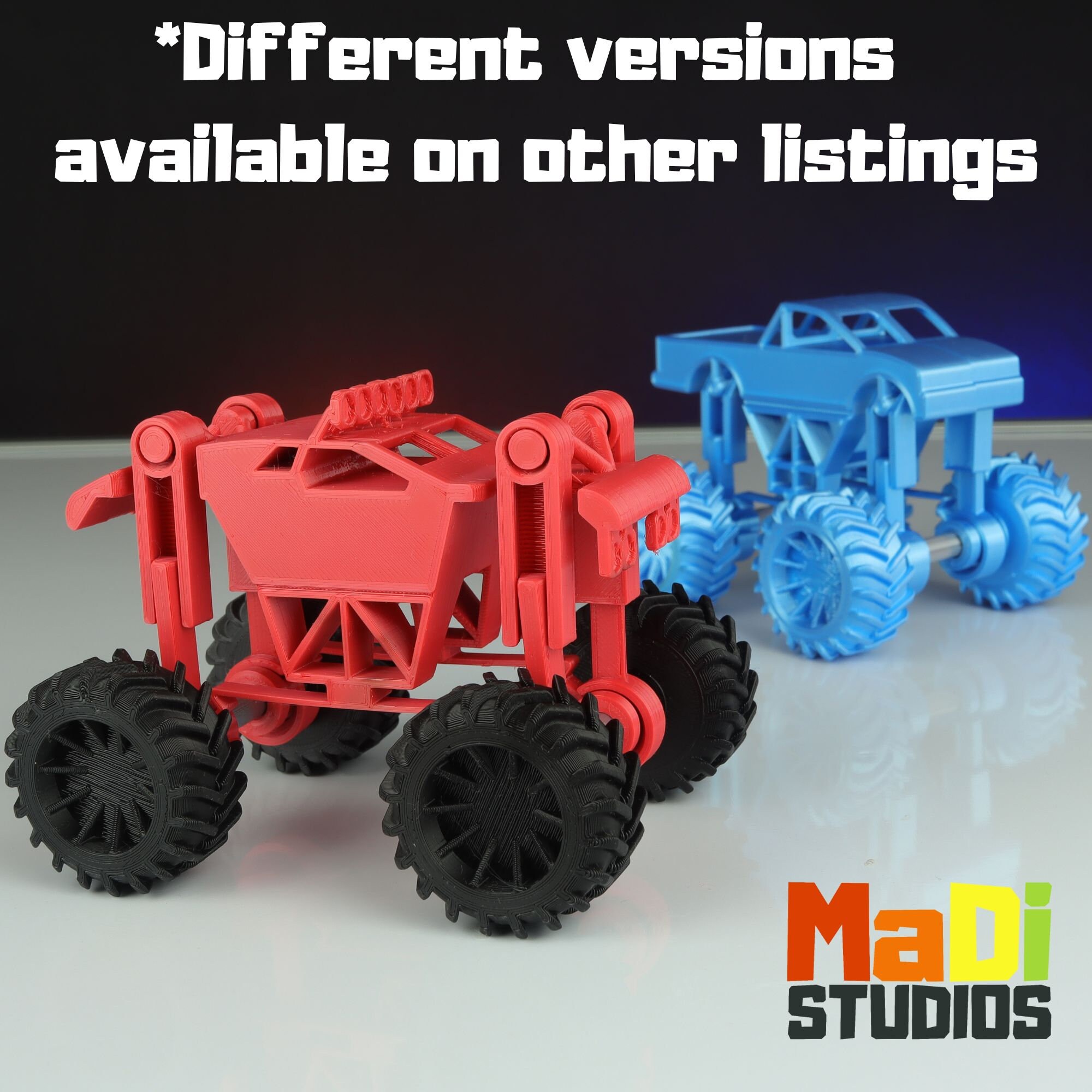 Monster Truck - School Bus - STL File for 3D Printing - Etsy