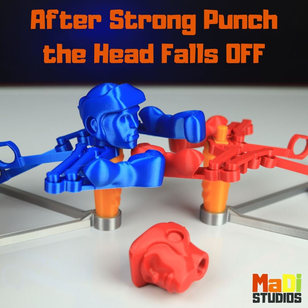 3D Printer STL File for 3D Printing, Boxing Game 3D Print STL Files for ...