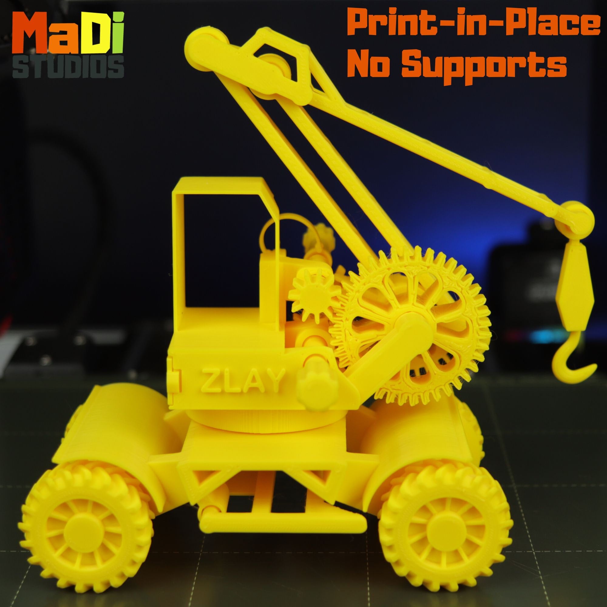 3D Printer STL File for 3D Printing | Crane 3D Print STL Files Digital ...