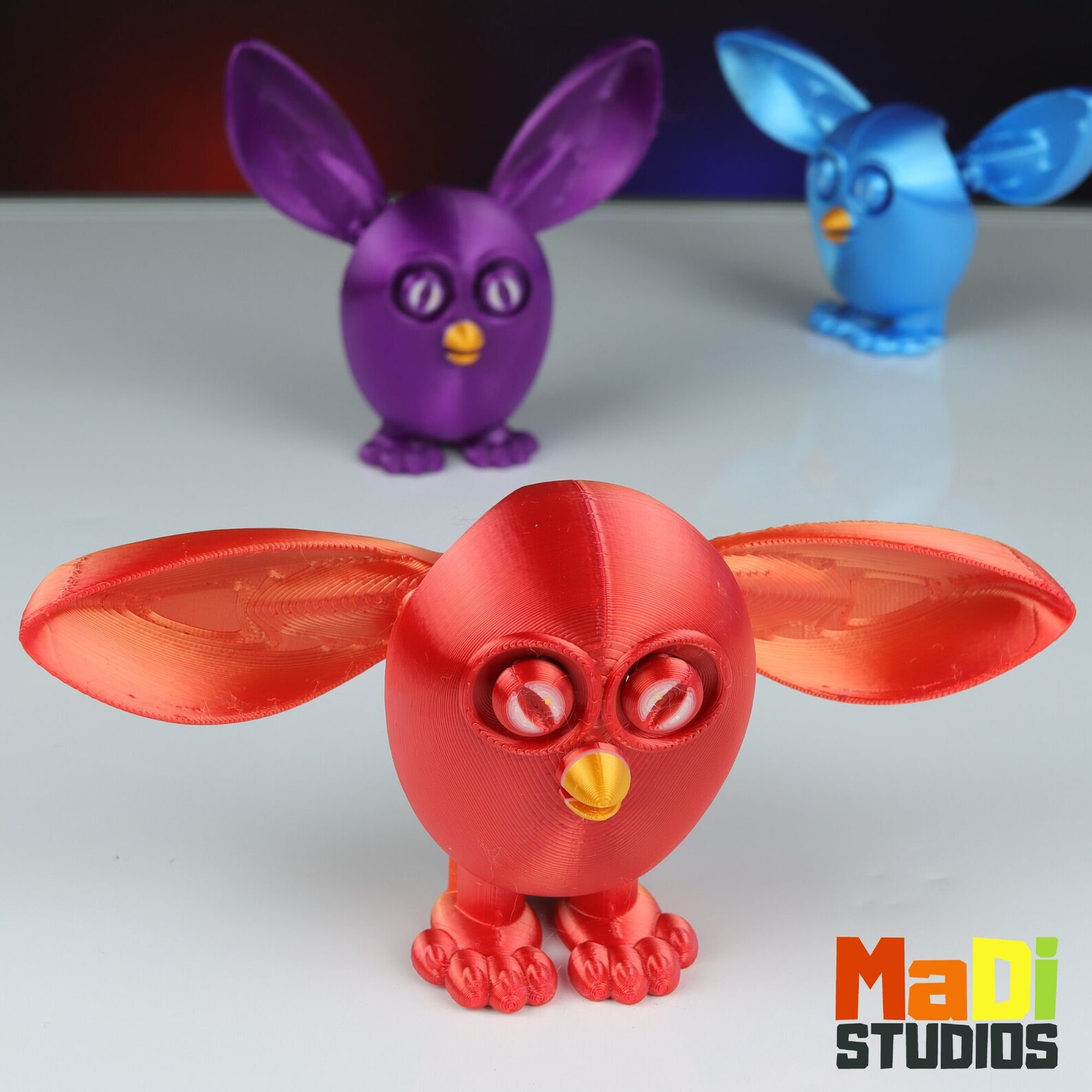 3D Printer STL File for 3D Printing, Cute Print-in-place Furbies 3D ...