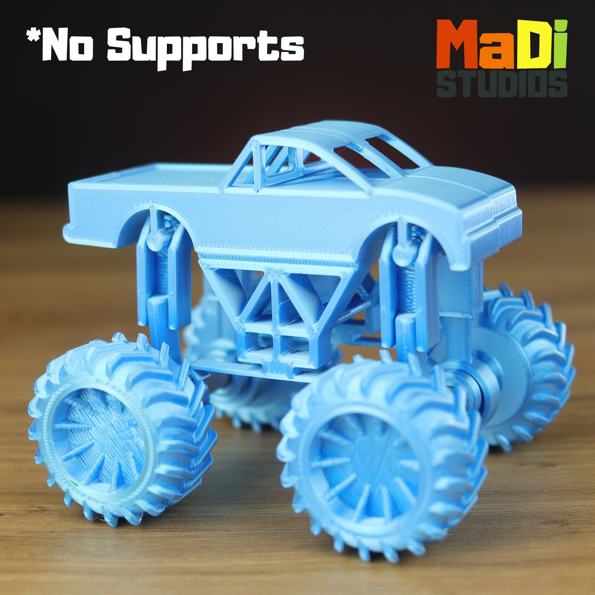 Monster Truck Pick-up STL File for 3D Printing - Etsy