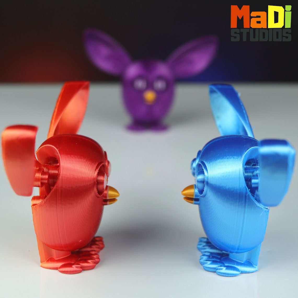 3D Printer STL File for 3D Printing, Cute Print-in-place Furbies 3D ...