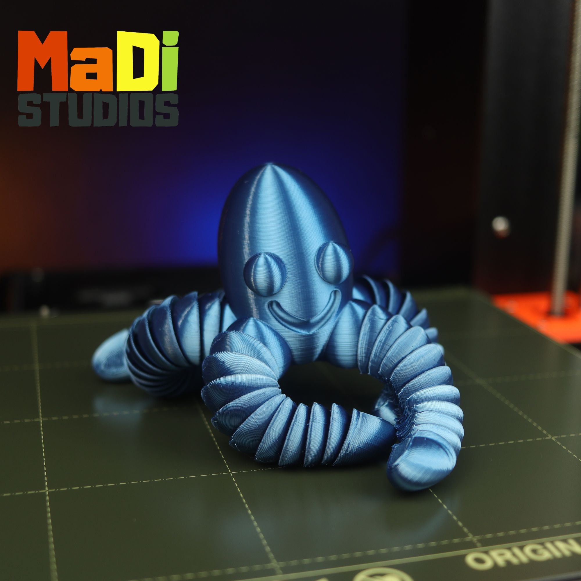 3D Printer STL File for 3D Printing, Cute Happy Articulated Octopus 3D ...