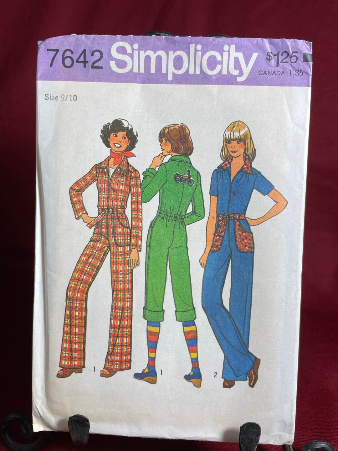 Simplicity 7642 Jumpsuit Sewing Pattern Vintage 1976 - Etsy