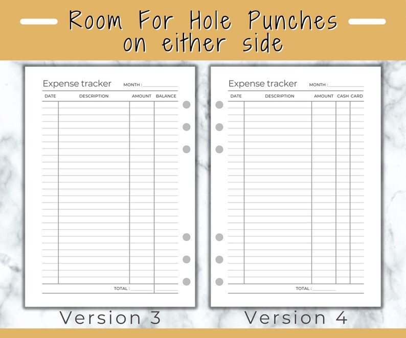 Expense Tracker Printable Spending Template, Monthly Budget Tracker ...