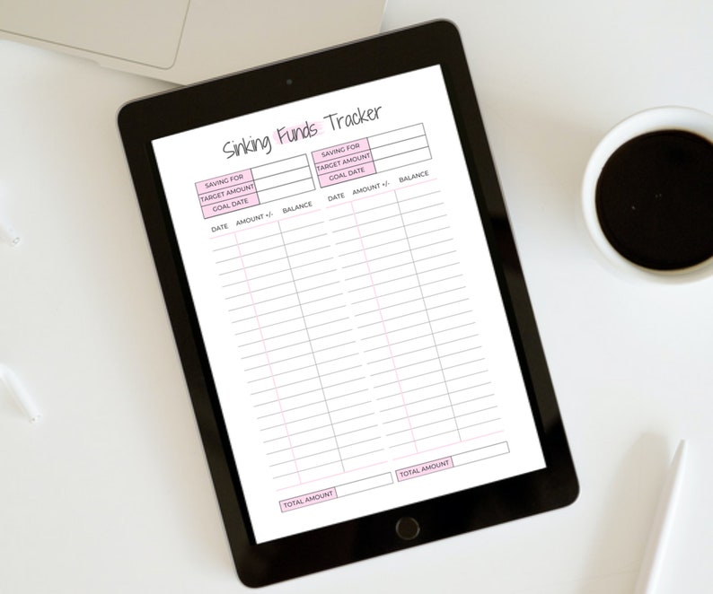 Sinking Funds Tracker Printable, Savings Tracker, Savings Challenge ...