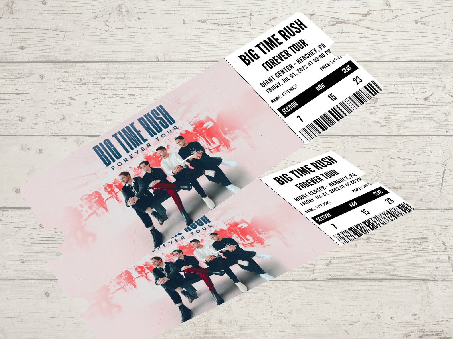 Big Time Rush Forever Tour 2022 Boleto de concierto imprimible - Etsy México