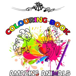 Amazing Animals Printable Colouring Book for Children Aged - Etsy