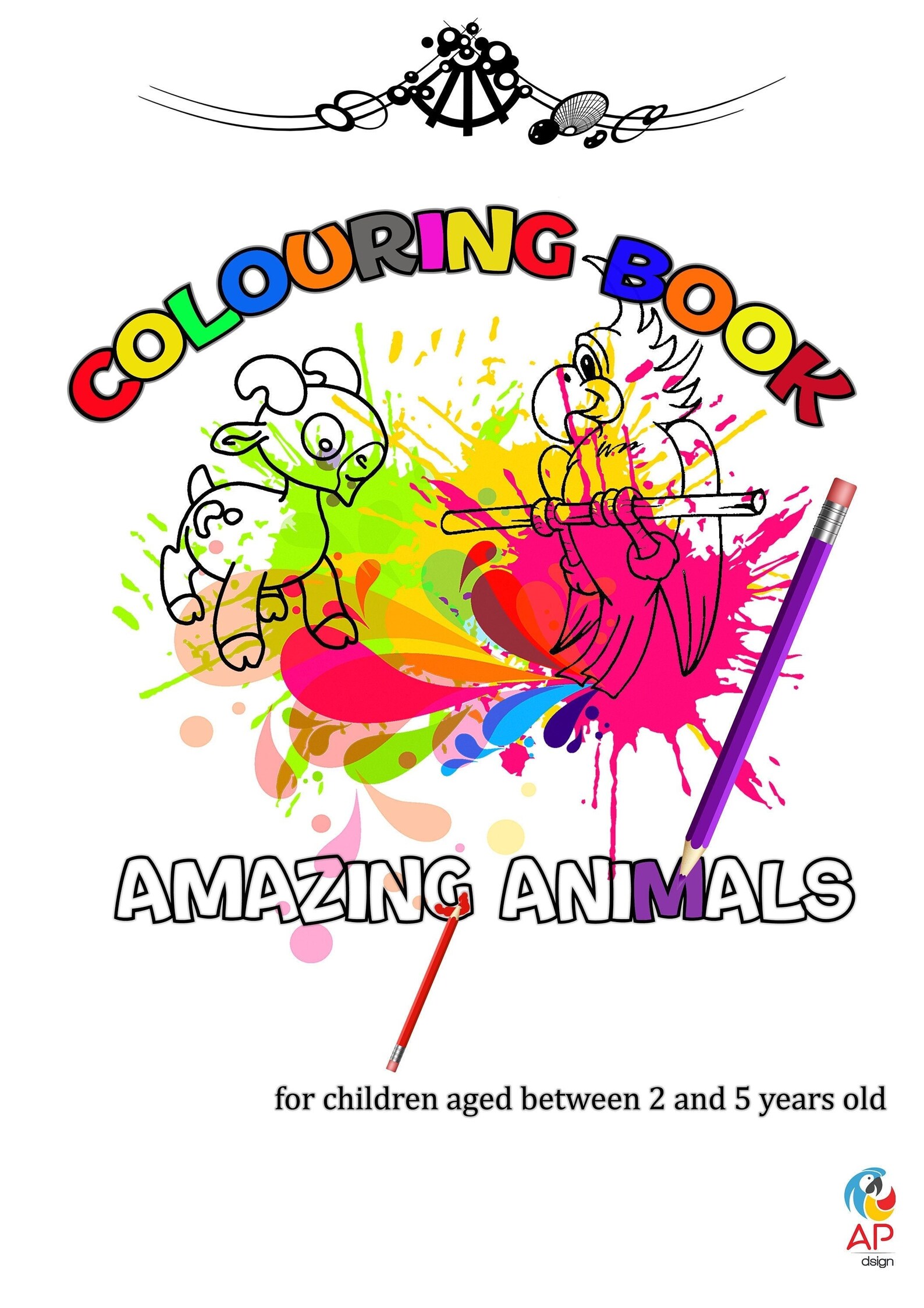 Amazing Animals Printable Colouring Book for Children Aged - Etsy
