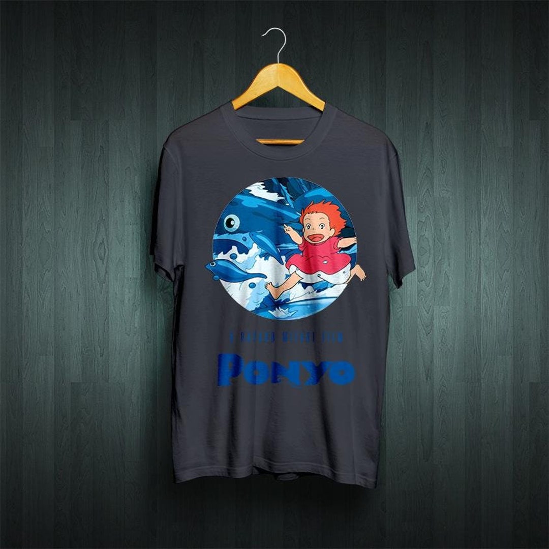 Ponyo T Shirt, Ghibli Ponyo Shirt Studio Ghibli Shirt, Retro Anime ...