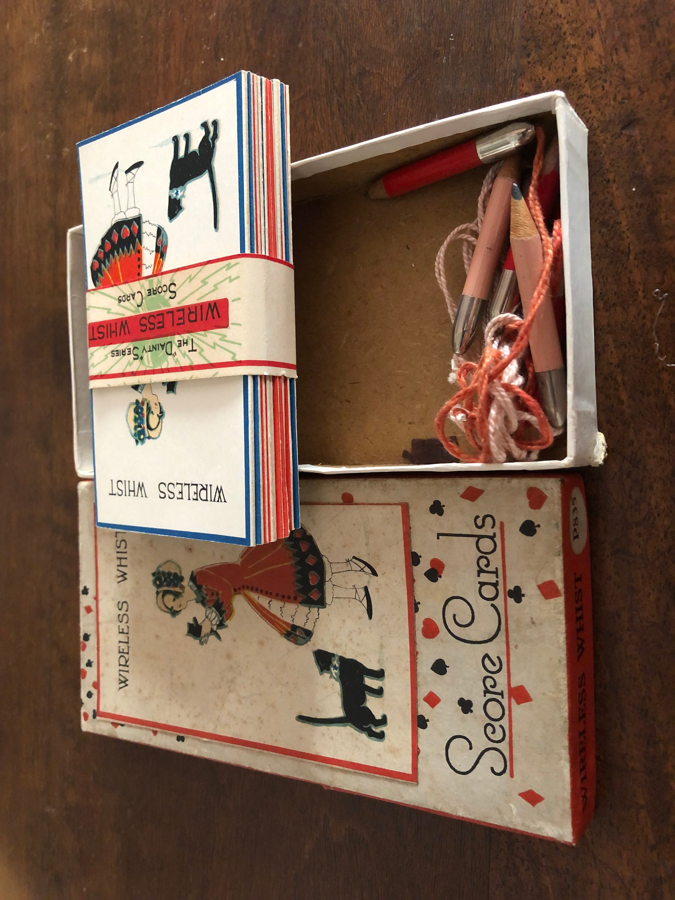 Vintage 1920s RARE Complete Set of Wireless Whist Score Cards - Etsy