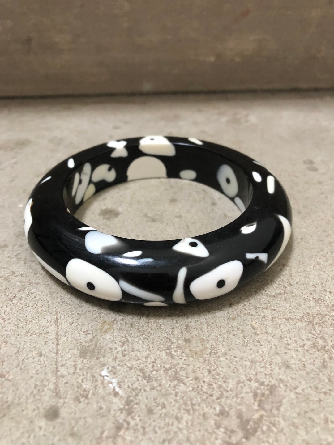 Marc Labat Bold Vintage Marc Labat Paris Bangle Bracelet in Acrylic ...