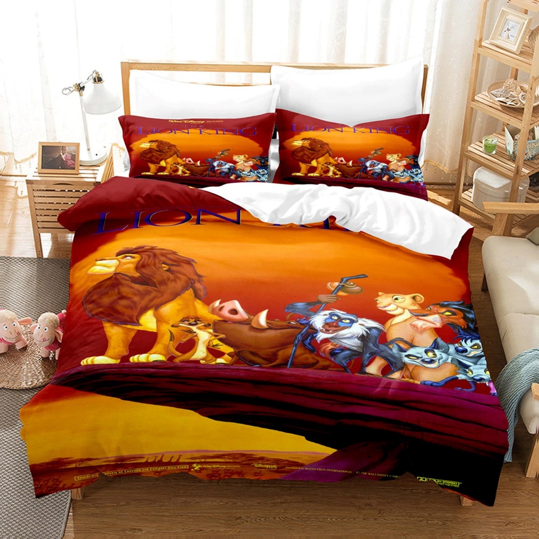 The Lion King Bedding Set for Boys Home Decor Twin Queen - Etsy