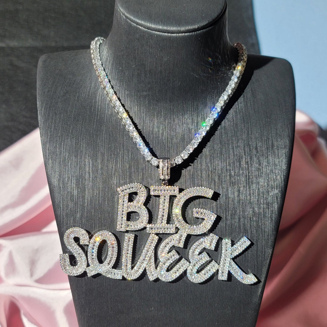 Personalized Tennis Chain Nameplate Chokercustom Baguette - Etsy