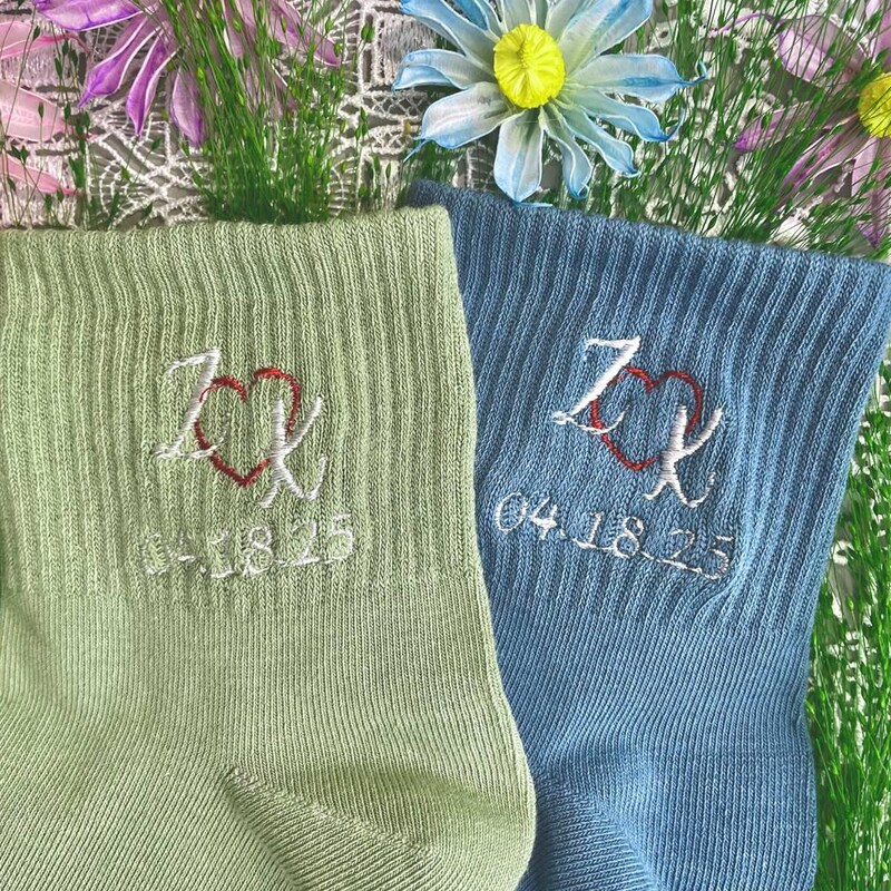 Embroidered Socks - Etsy