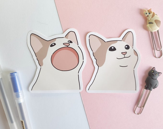 Pop Cat Enamel Pin - Etsy