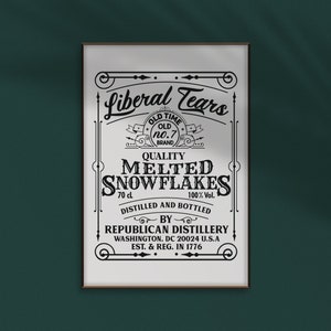 Liberal Tears Svg Png Files, Melted Snowflakes Svg, Distilled and ...