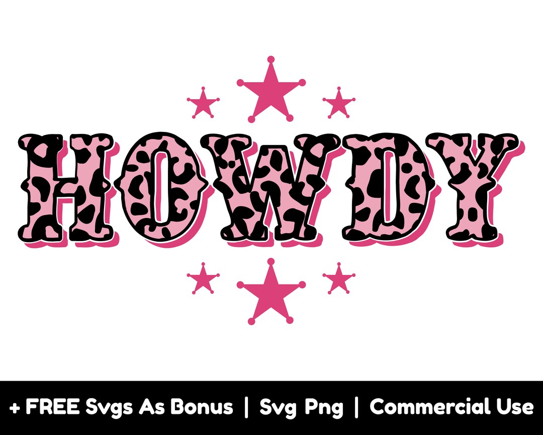 Howdy Svg Png Files, Cowgirl Svg, Western Howdy Svg, Funny Svg, Black ...