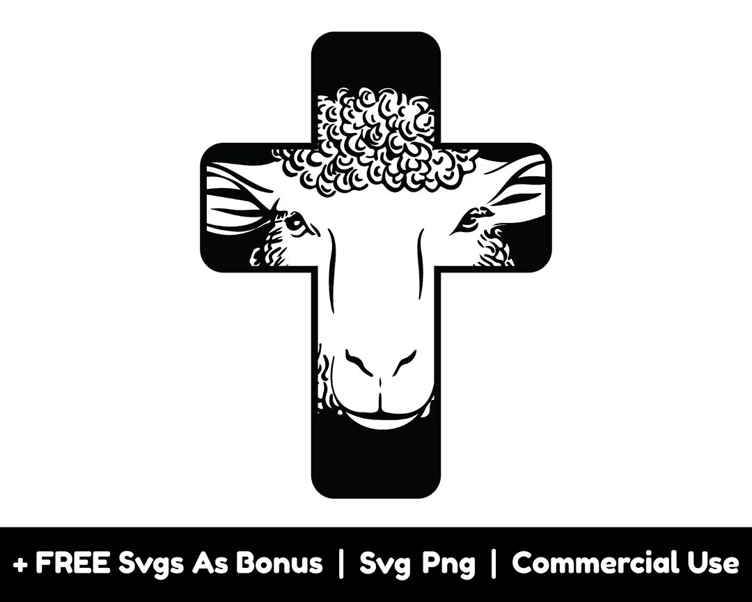 Lamb Cross Svg Png Files, Christian Svg, Cross Svg, Religious Svg ...