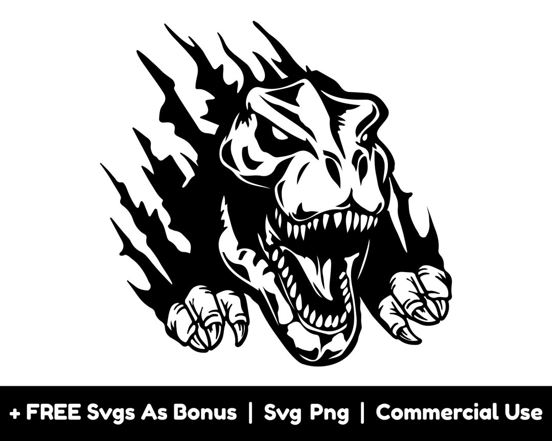 Angry Dinosaur Face Svg Png Files, Dinosaurs Svg, Nail Scratch Svg ...