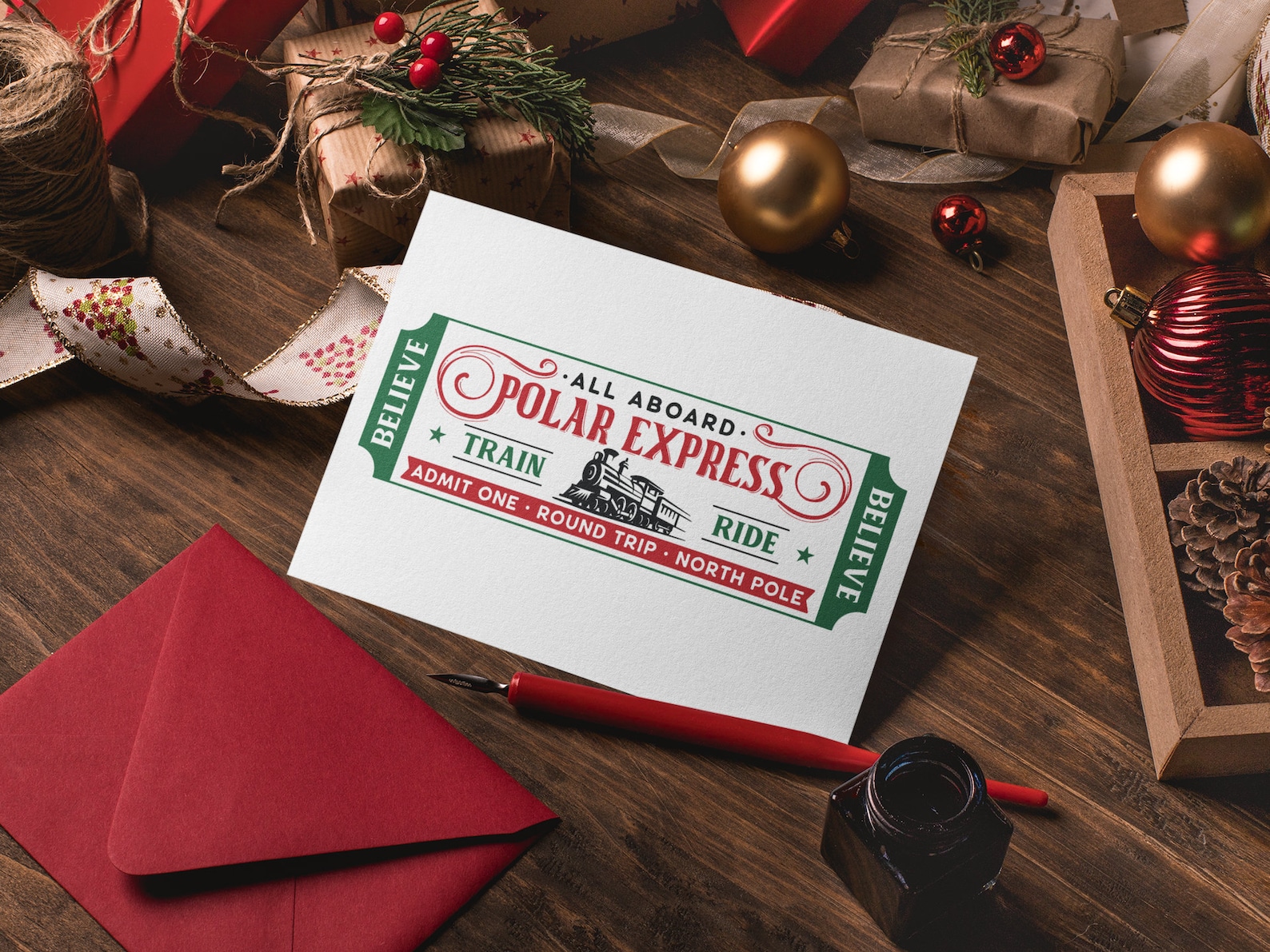 Polar Express Ticket Svg Png Files Train Svg Holiday Svg - Etsy