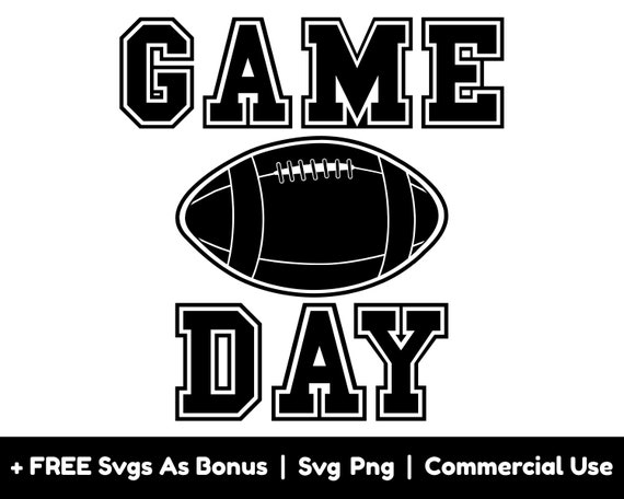 Game Day Svg Png Files Football Ball Svg Football Svg - Etsy