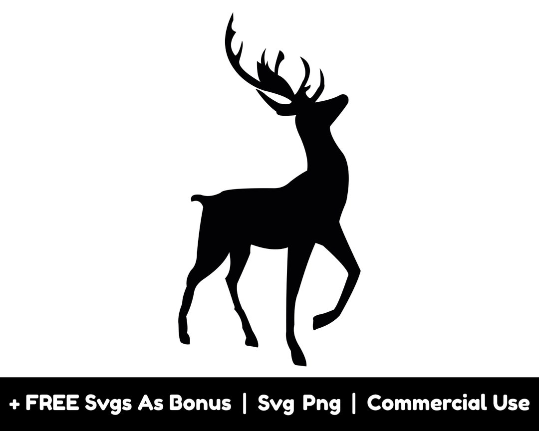 Deer Silhouette Svg Png Files Hunting Svg Hunter Shirts Svg Deer