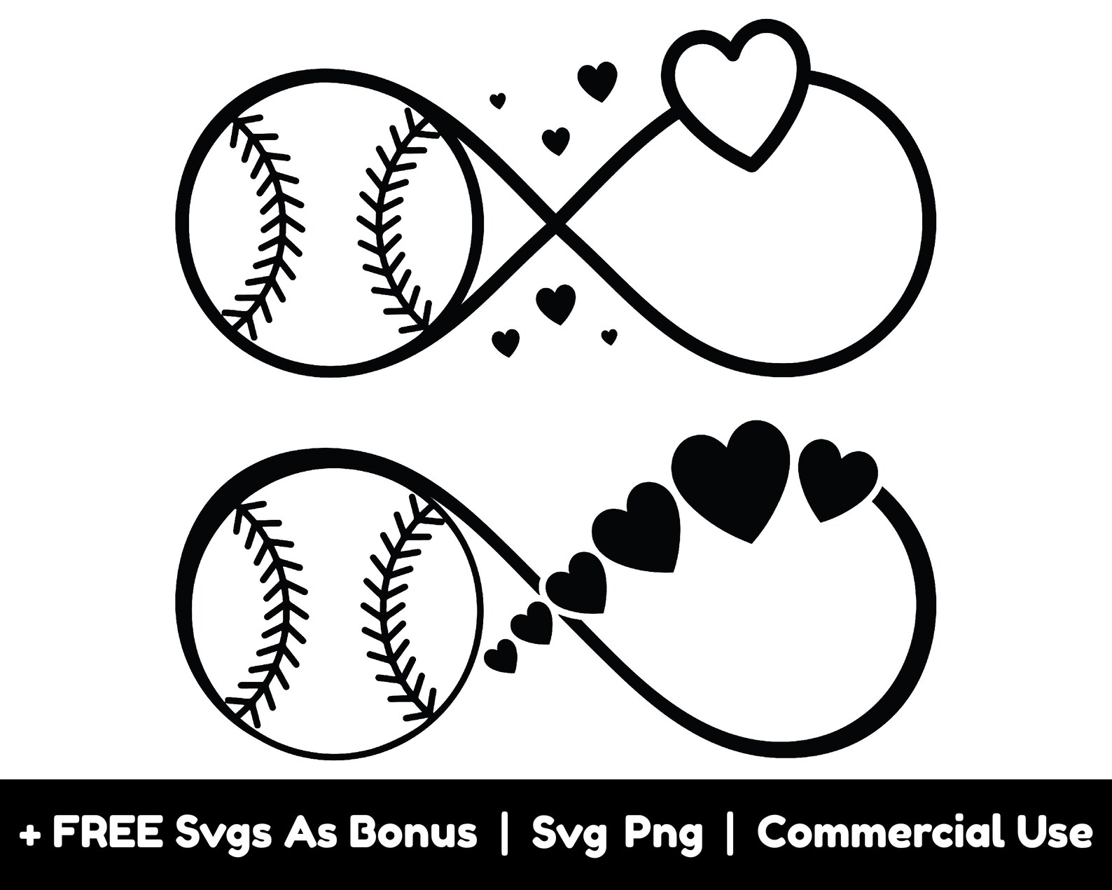 Infinity Love Softball Svg Png Files Infinity Symbol Made of - Etsy