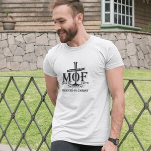 Man of Faith Svg Png Files, Rooted in Christ Svg, MOF Svg, Cross Svg ...