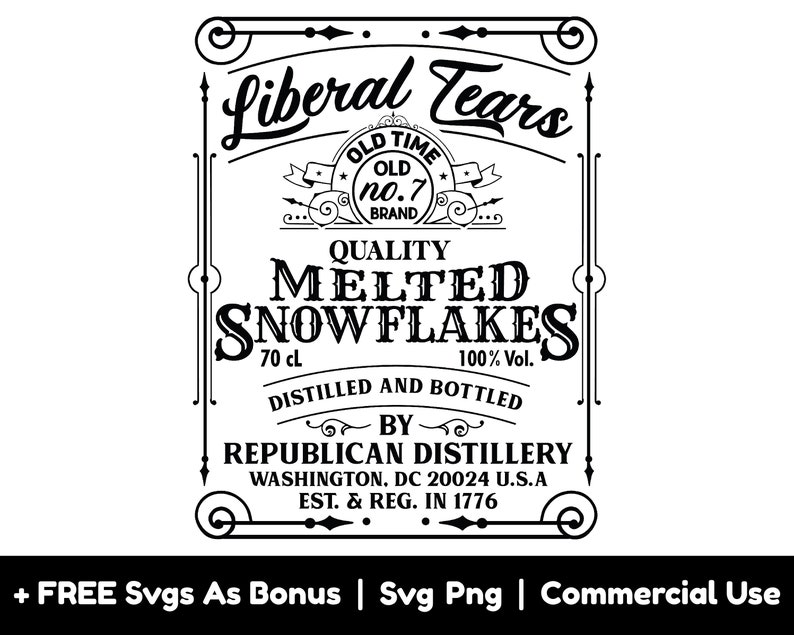 Liberal Tears Svg Png Files, Melted Snowflakes Svg, Distilled and ...