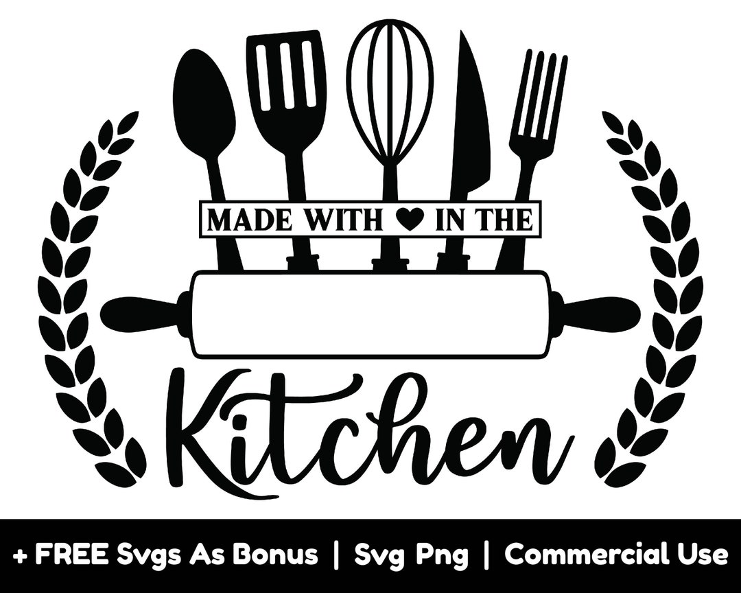 Kitchen Utensils Clipart Image Svg Png Files, Restaurant Logo Svg ...