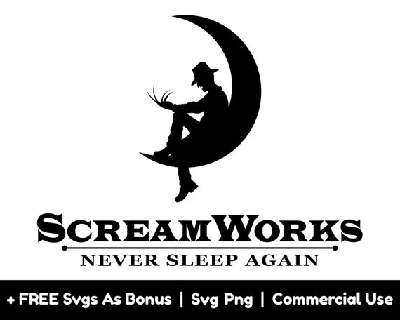 Scream Works Never Sleep Again Svg Png Files Moon Svg - Etsy