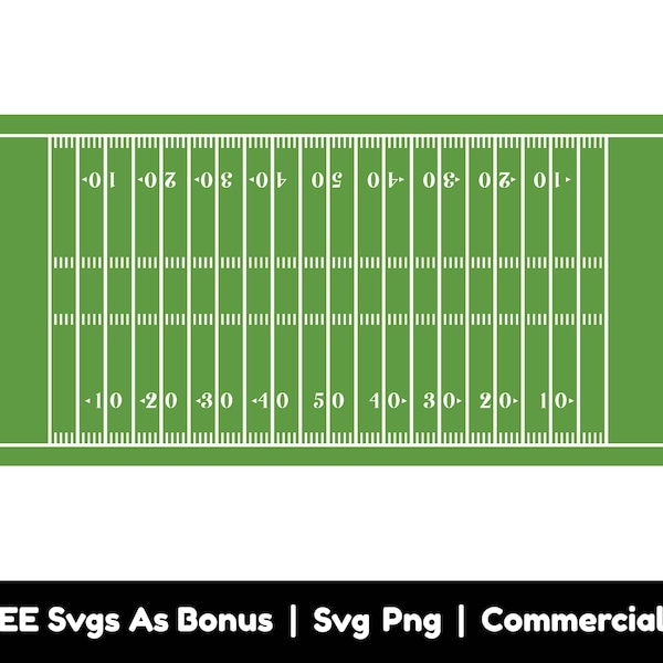 Football Field Svg - Etsy