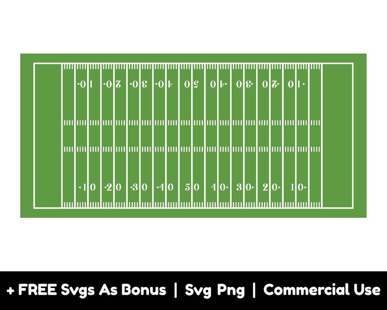 Football Field Svg, American Football Svg, Sport Svg, Yard Line Svg ...