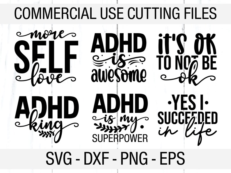20 ADHD SVG Bundle ADHD Awareness Adhd Cut File Kid - Etsy