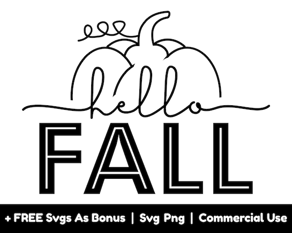 Hello Fall Svg Png Files Autumn Svg Fall Svg Fall Shirts - Etsy