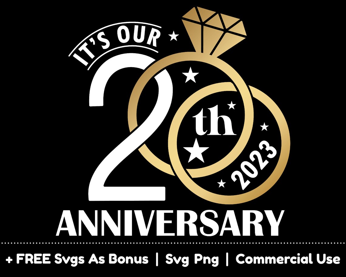 It's Our 20th Anniversary Svg Png Files Wedding - Etsy