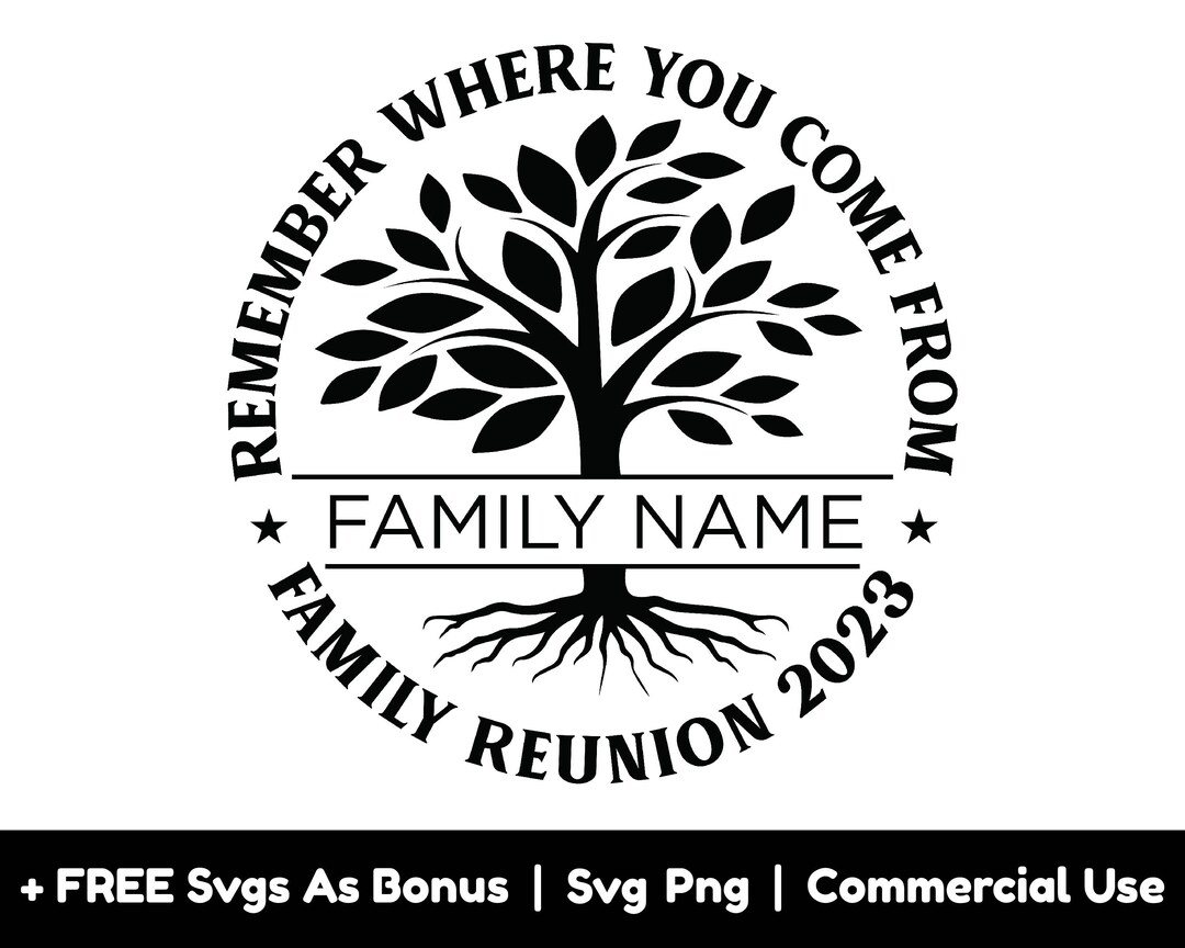 Remember Where You Come From Svg Png Files, Family Name Split Text ...